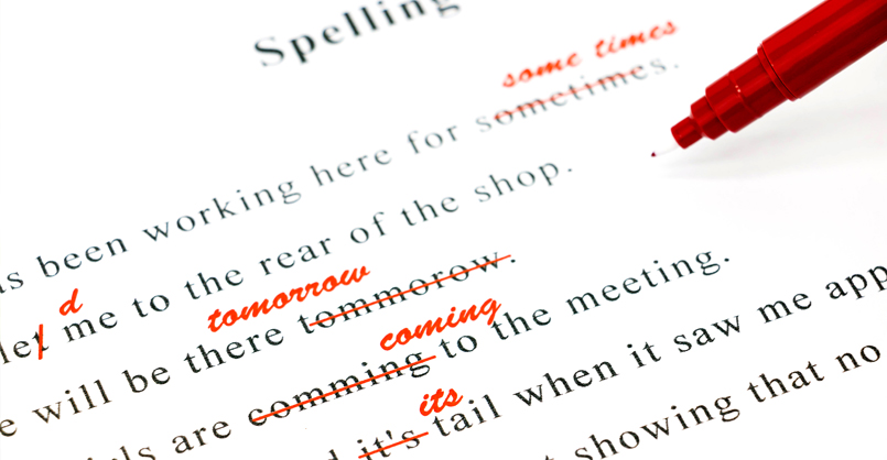 Common spelling mistakes in ielts exam